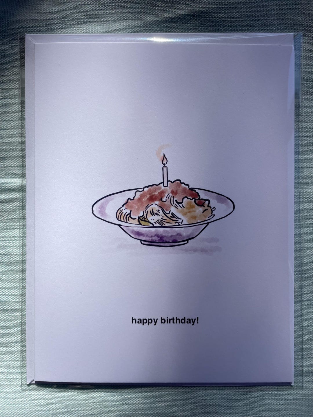 Birthday Card | Spaghetti Birthday Card - Etsy