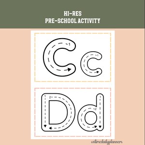 Preschool Pre-k Learning Activity Worksheets, Alphabet, Tracing ...