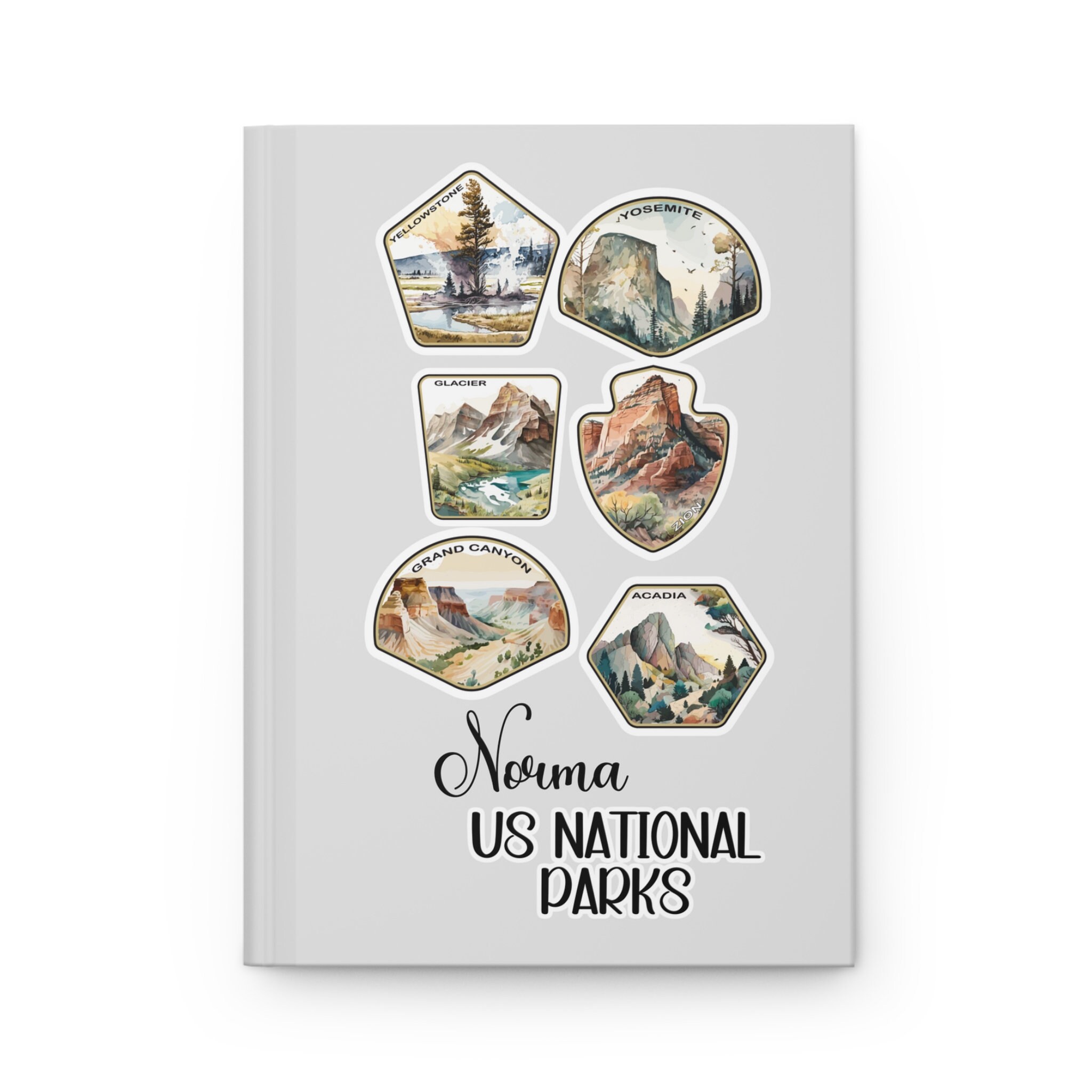 Personalized National Parks Notebook Journal, Travel Notebook Hiking ...