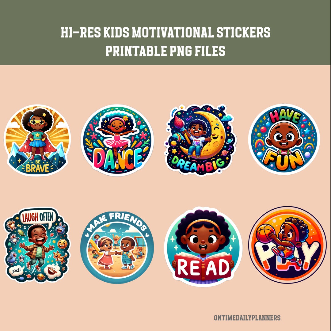 Kids Motivational Stickers, Cute Sticker School Supplies, Daycare Pre ...