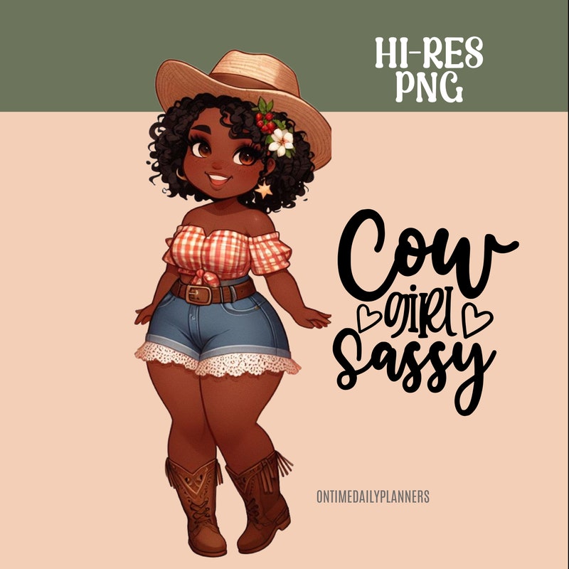 African American Cowgirl Png - Etsy