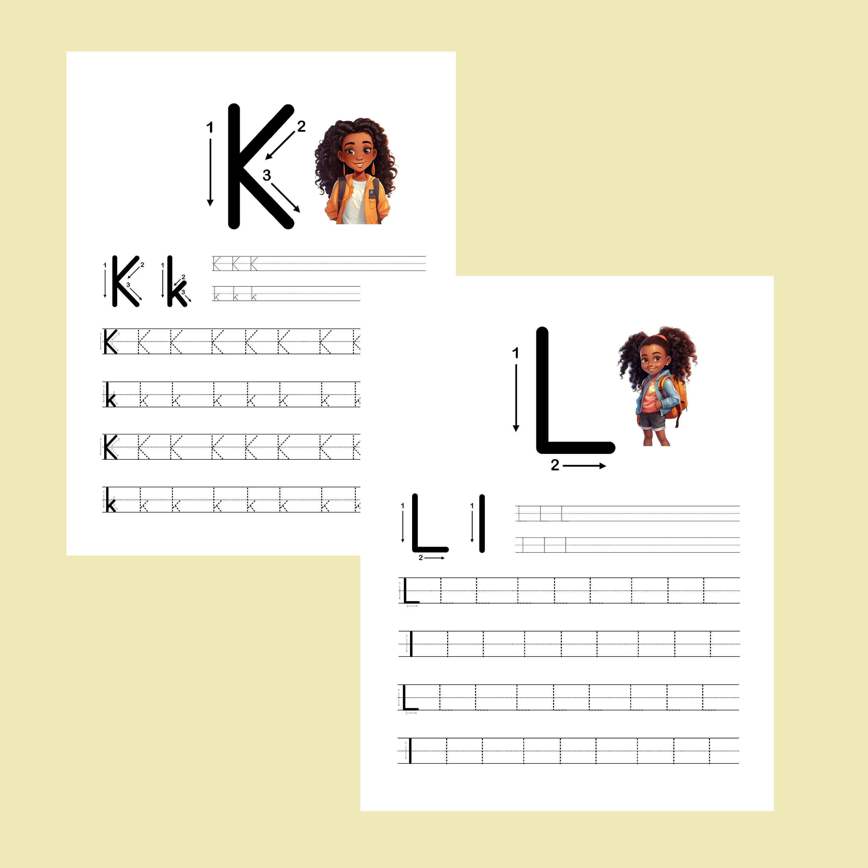 Preschool Pre-k Kindergarten Learning Printable Activity Worksheets ...