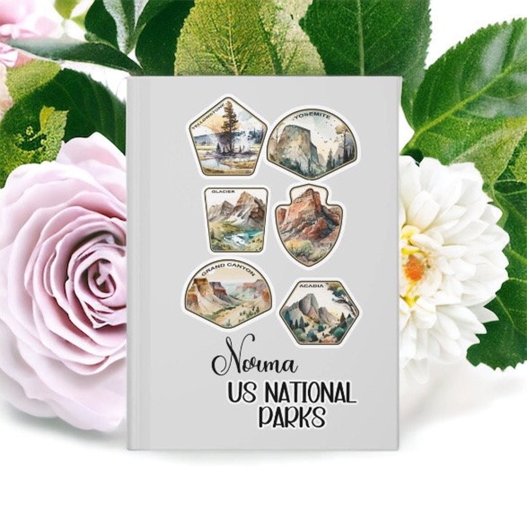 Personalized National Parks Notebook Journal, Travel Notebook Hiking ...