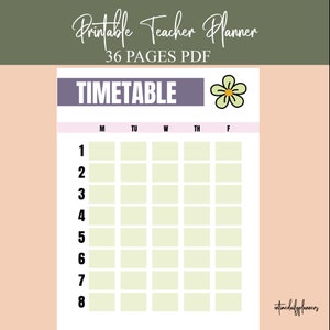 Teacher Planner Printable 2024 - 2025, African American Teacher, 36 ...