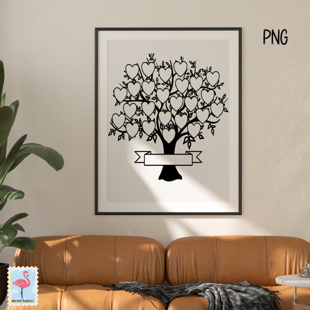 Family Tree Family Tree Template Family Reunion PNG - Etsy