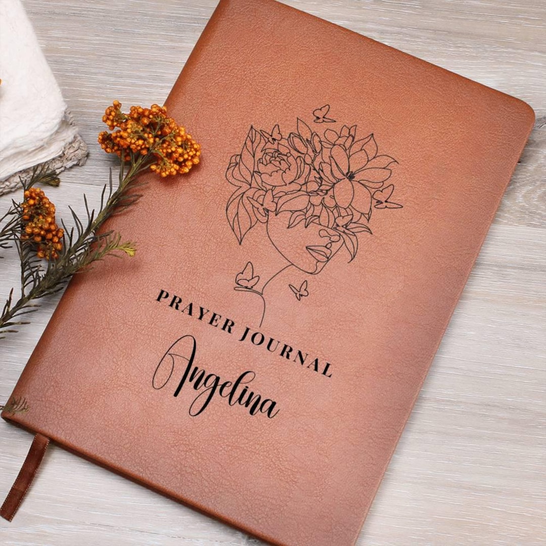 Personalized Leather Prayer Journal Lined Paper Journal for Women ...