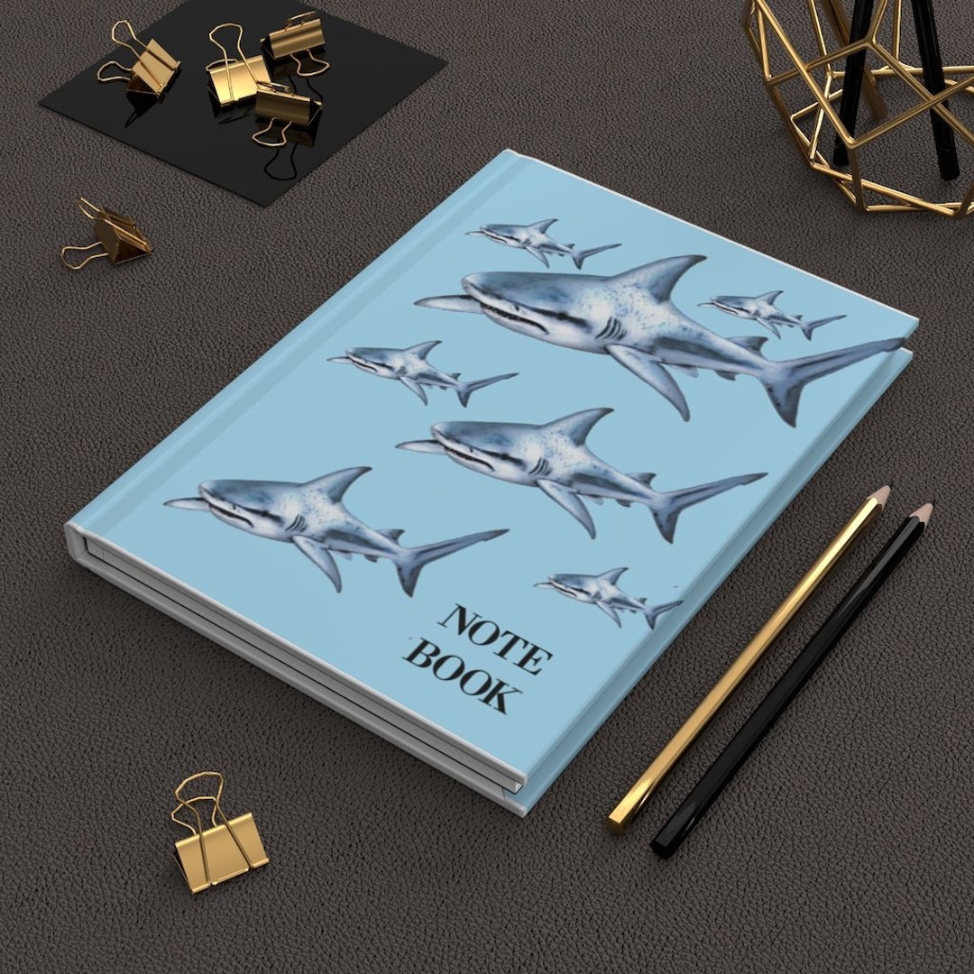 Shark Notebook| Hardcover Journal Matte| Shark Life| - Etsy