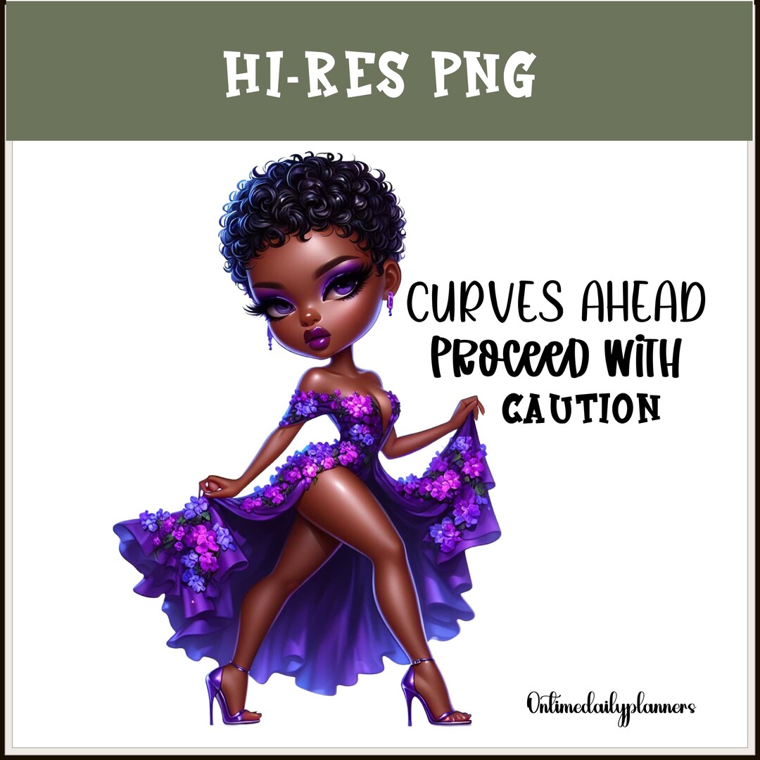 Sassy Curvy Woman PNG: Curves Ahead Quote, Small Business Design - Etsy