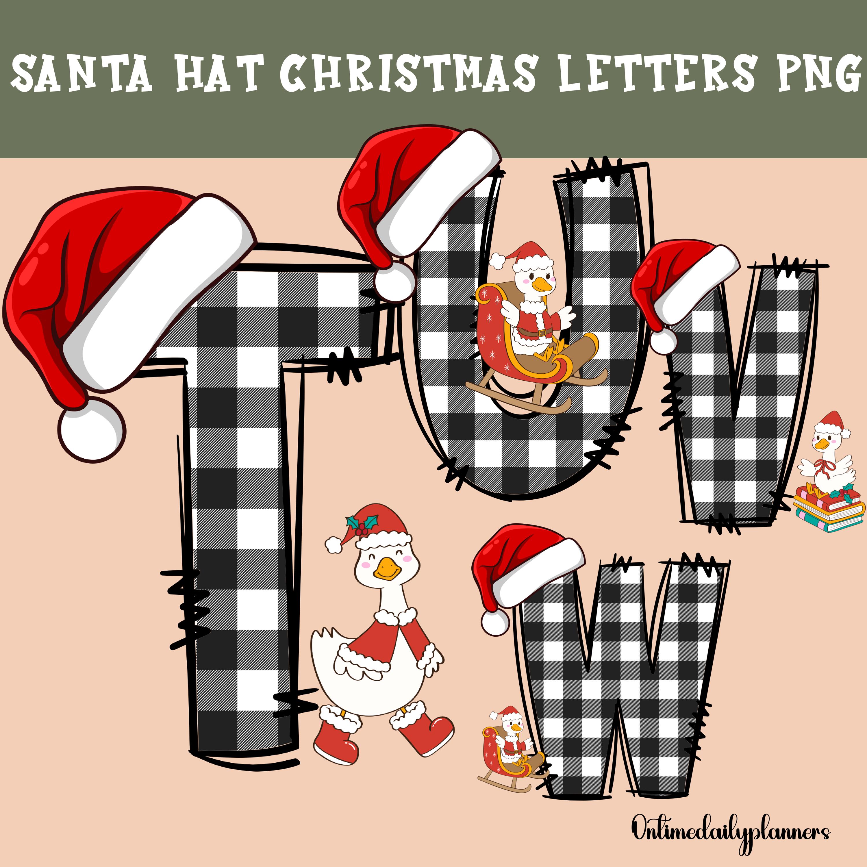 Christmas Doodle Letters PNG Clip Art, Christmas Goose Doodle Letters ...
