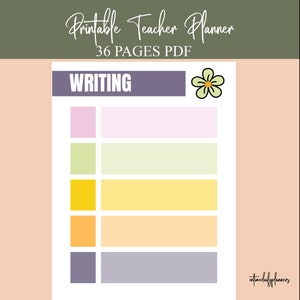 Teacher Planner Printable 2024 - 2025, African American Teacher, 36 ...