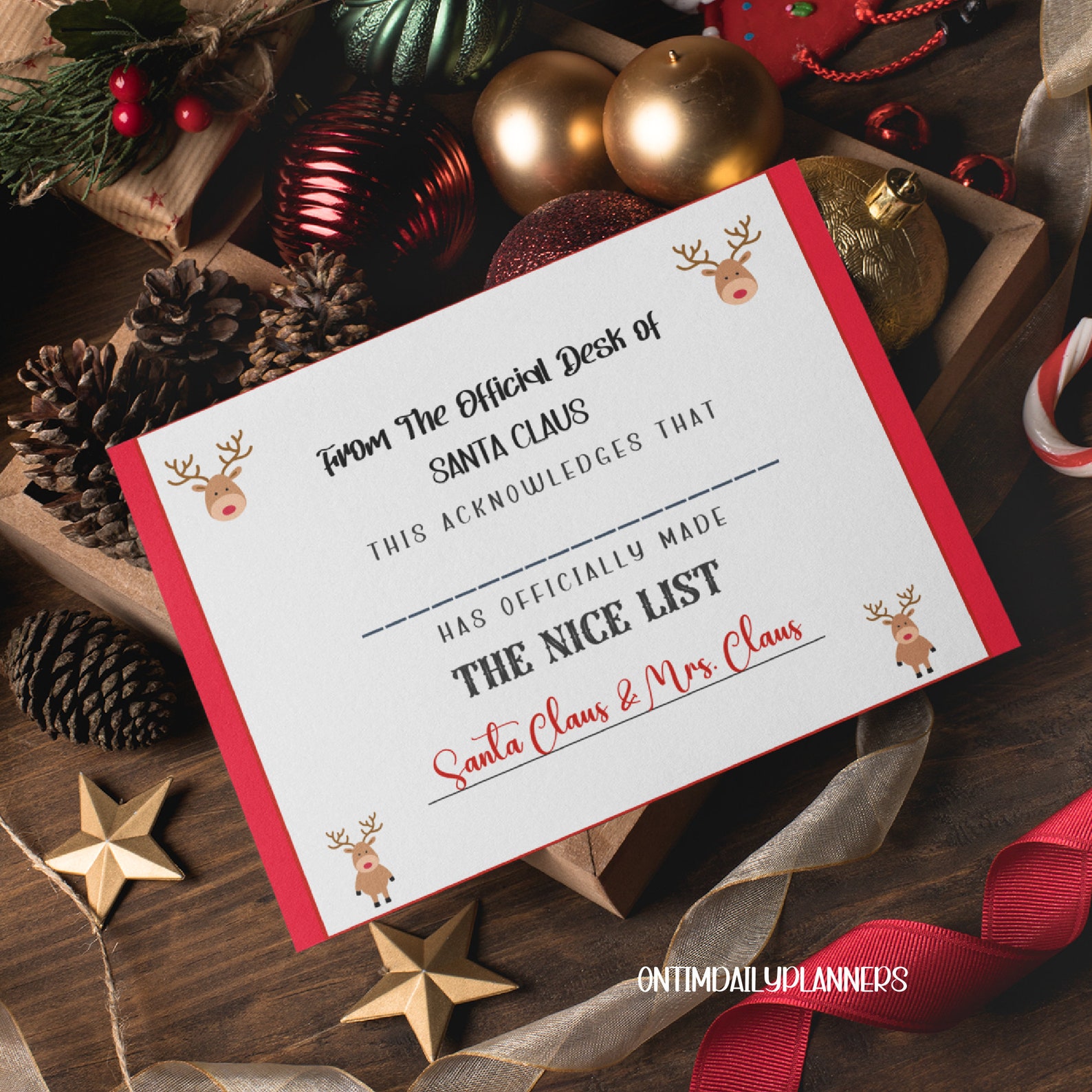 Letter to Santa, Santa Claus List, Nice List Certificate, Santa Claus ...