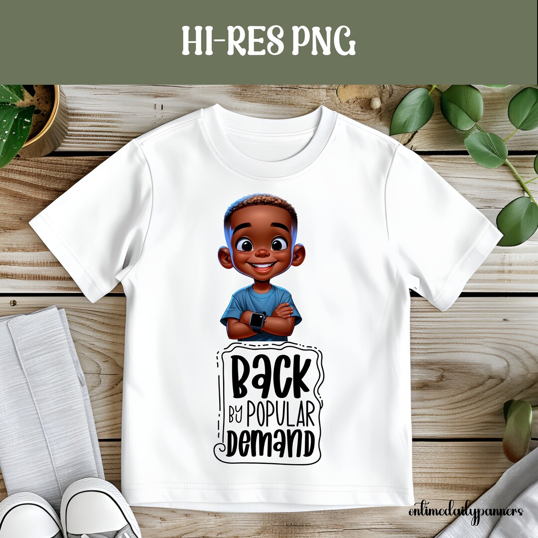 Back to School PNG, 1st Day of School African American Clipart, Kids ...