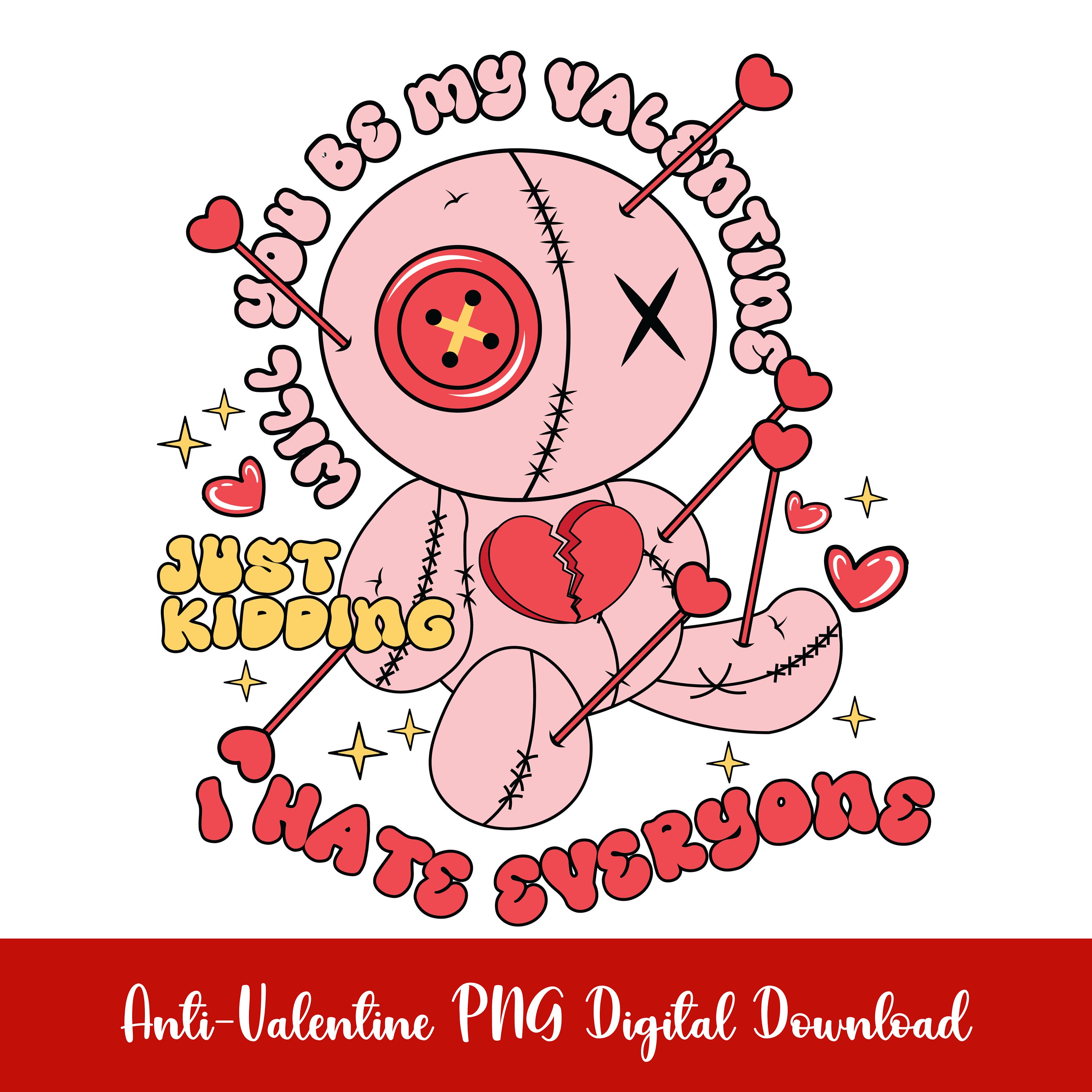 Anti Valentine Voodoo Doll Anti-social Valentine Shirt Retro ...