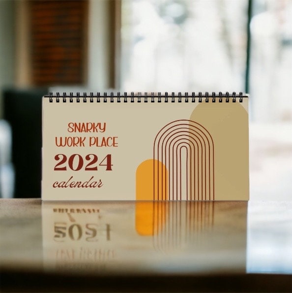 2024 Desk Calendar Funny Coworker Gift, Home Calendar Cuss Words Adult ...