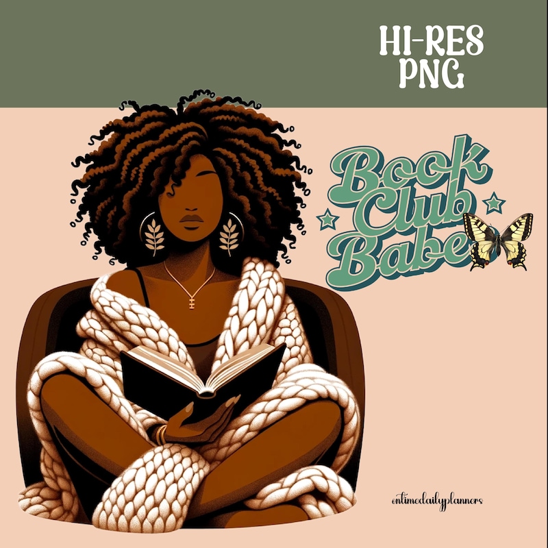 Black Girl Reading Clipart - Etsy