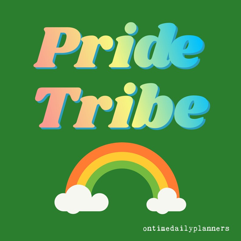 LGBT Clipart Pride Tribe Sublimation Digital Design Rainbow - Etsy