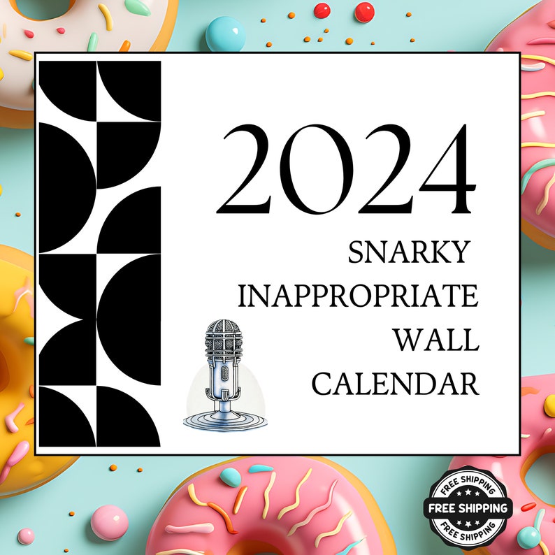 2024 Wall Calendar Funny Coworker Gift, Home Calendar Cuss Words Adult ...