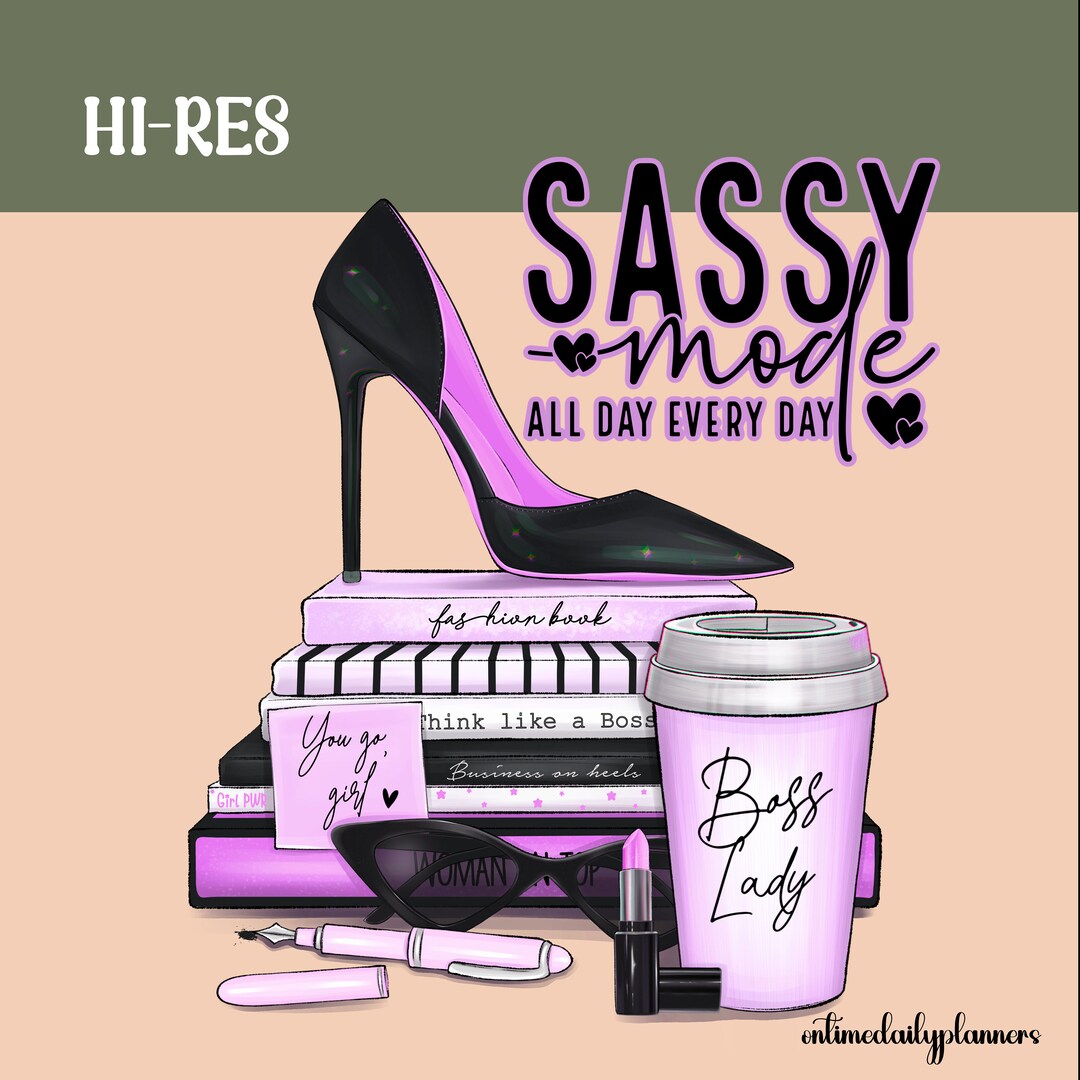 Boss Babe Clipart: African American Journal Cover Design (PNG) - Etsy