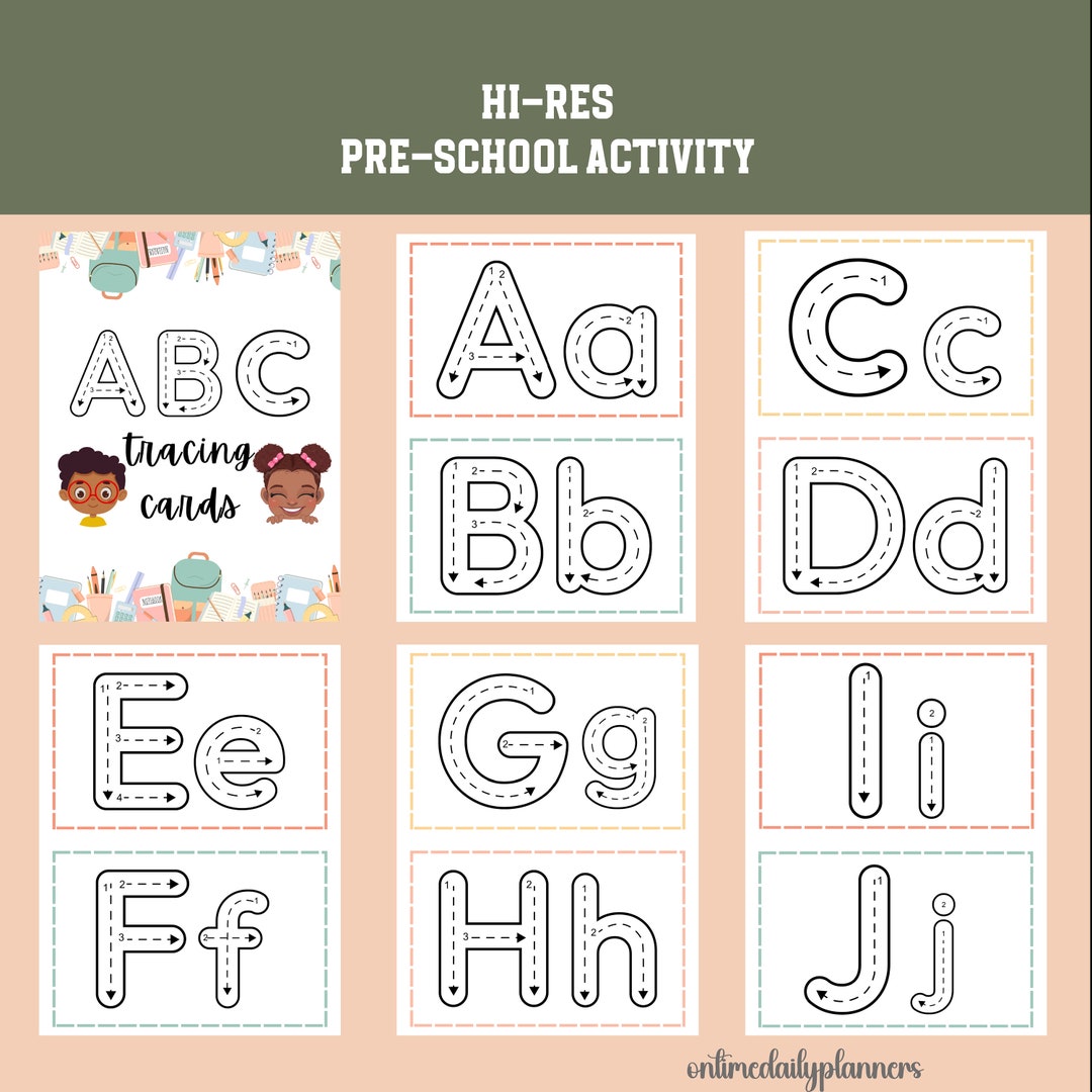 Preschool Pre-k Learning Activity Worksheets, Alphabet, Tracing ...