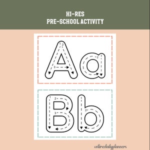 Preschool Pre-k Learning Activity Worksheets, Alphabet, Tracing ...
