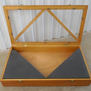 Wood Wooden Flag Military Memorial Display Case Pheonix Industries ...