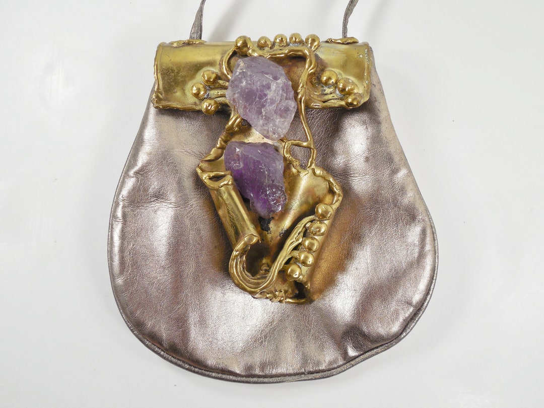 Signed Carvalhu Copa Collection Made in Brazil Brass and Amethyst ...