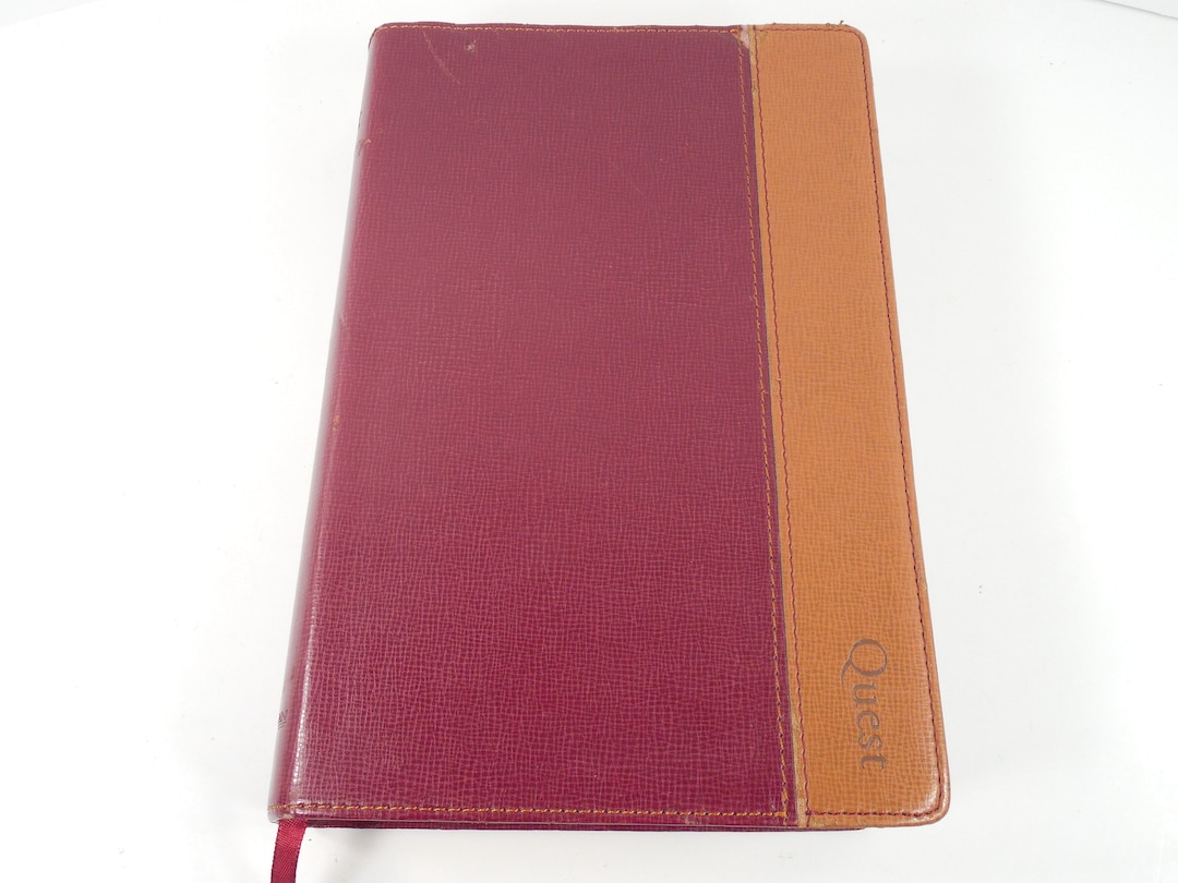Quest Study Bible NIV New International Version Zondervan 2003 Burgundy ...