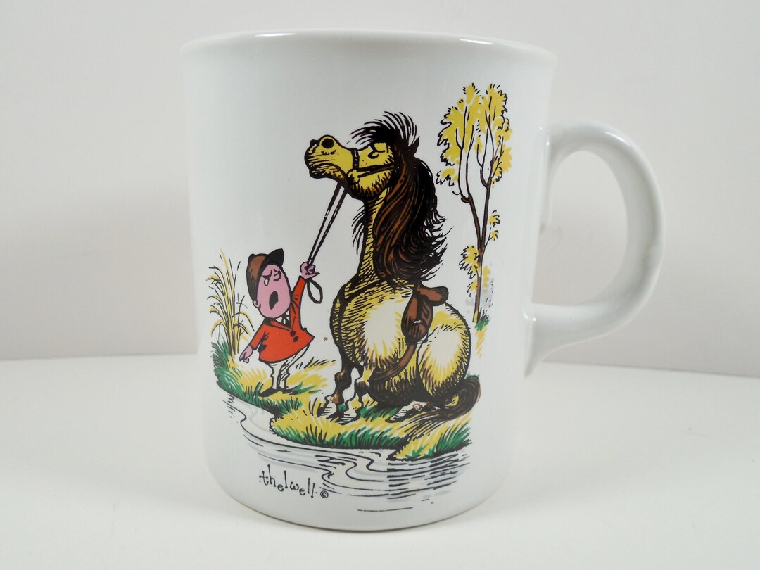 Mugg Thelwell Pony Club Mug British Artist Cartoonist Norman Thelwell ...