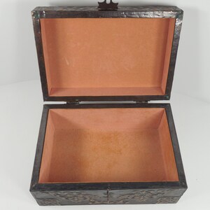 LODZ Poland Embossed Metal Box Jewelry Box Decorative Storage Stash Box ...