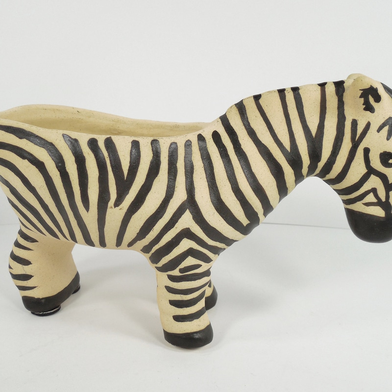 Ceramic Zebra Figurine - Etsy