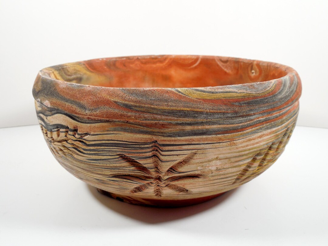 Comanche Native American Southwestern Pottery Feather and Star Design ...