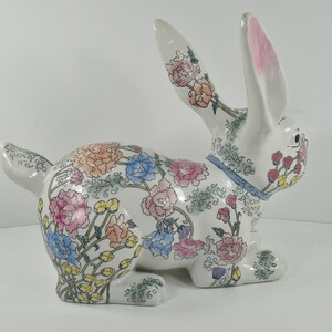 Mid Century 50s 60s Porcelain Large Life Size Rabbit Bunny Figurine ...