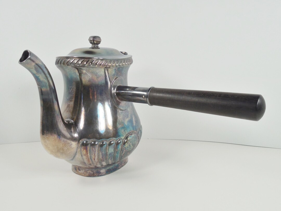 Reed Barton No 2900 Wood Wooden Long Side Handle Silver Plate Plated ...