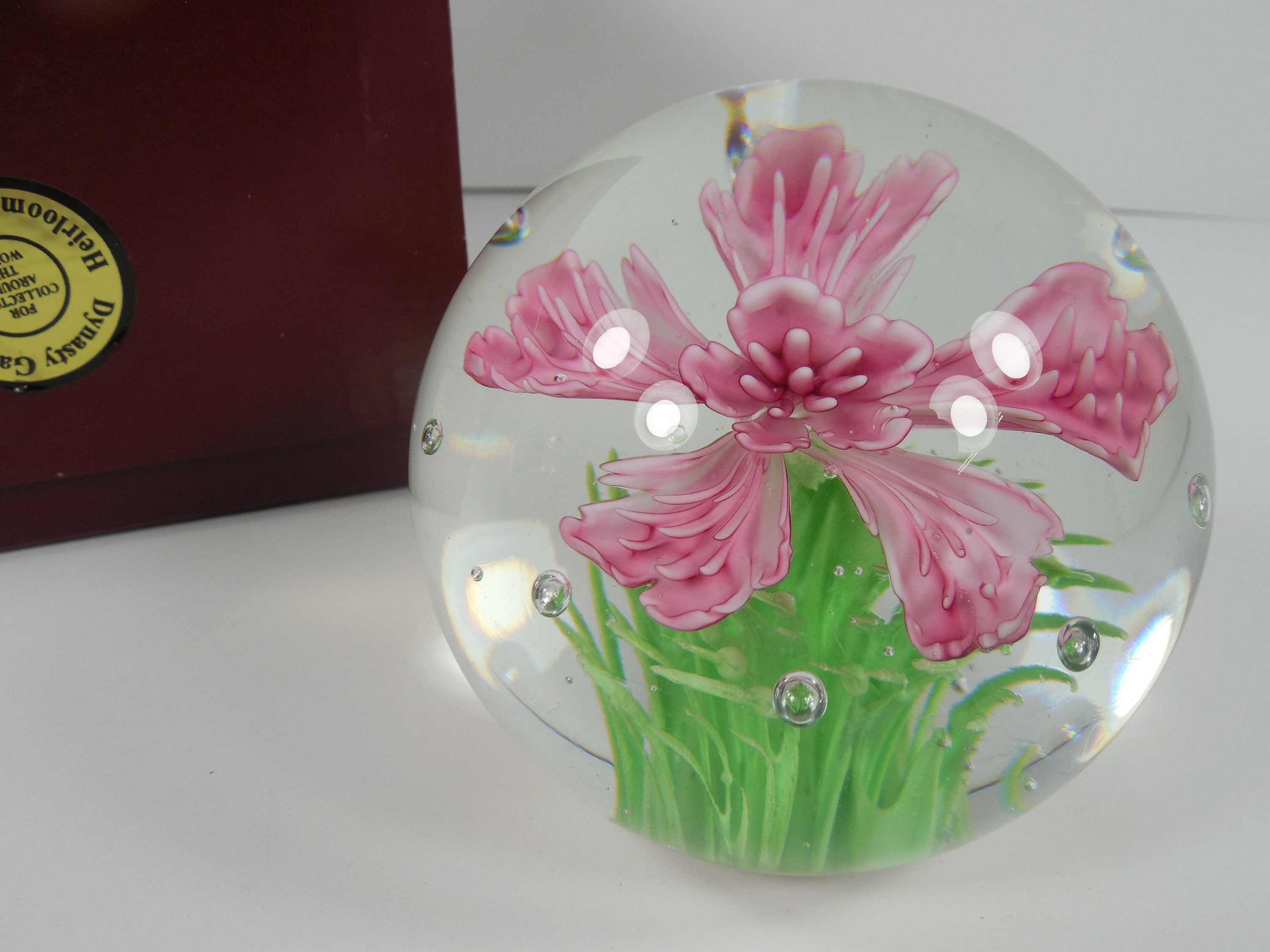 Lorenzo Art Glass Paperweight Dynasty Gallery Heirloom Collectibles ...