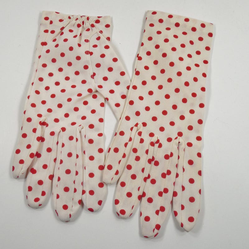 Polka Dot Gloves - Etsy