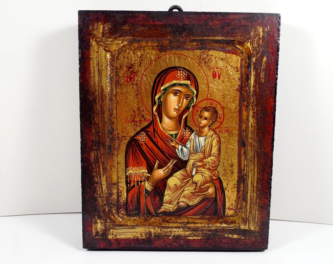 Madonna Baby Jesus Virgin Mary Holy Mother Infant Jesus Byzantine Icon ...