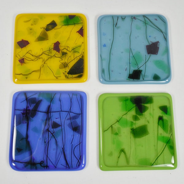 Fused Glass Coasters - Etsy