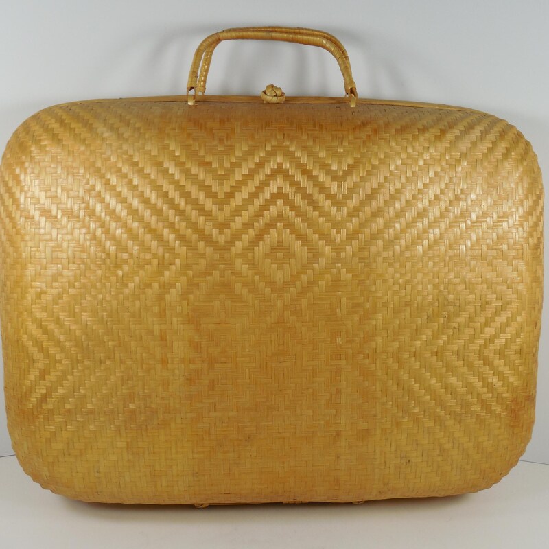 Rattan Wicker Suitcase - Etsy