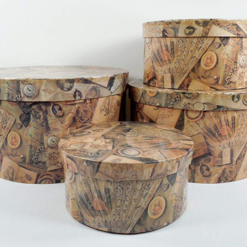 Vintage Hat Box - Etsy