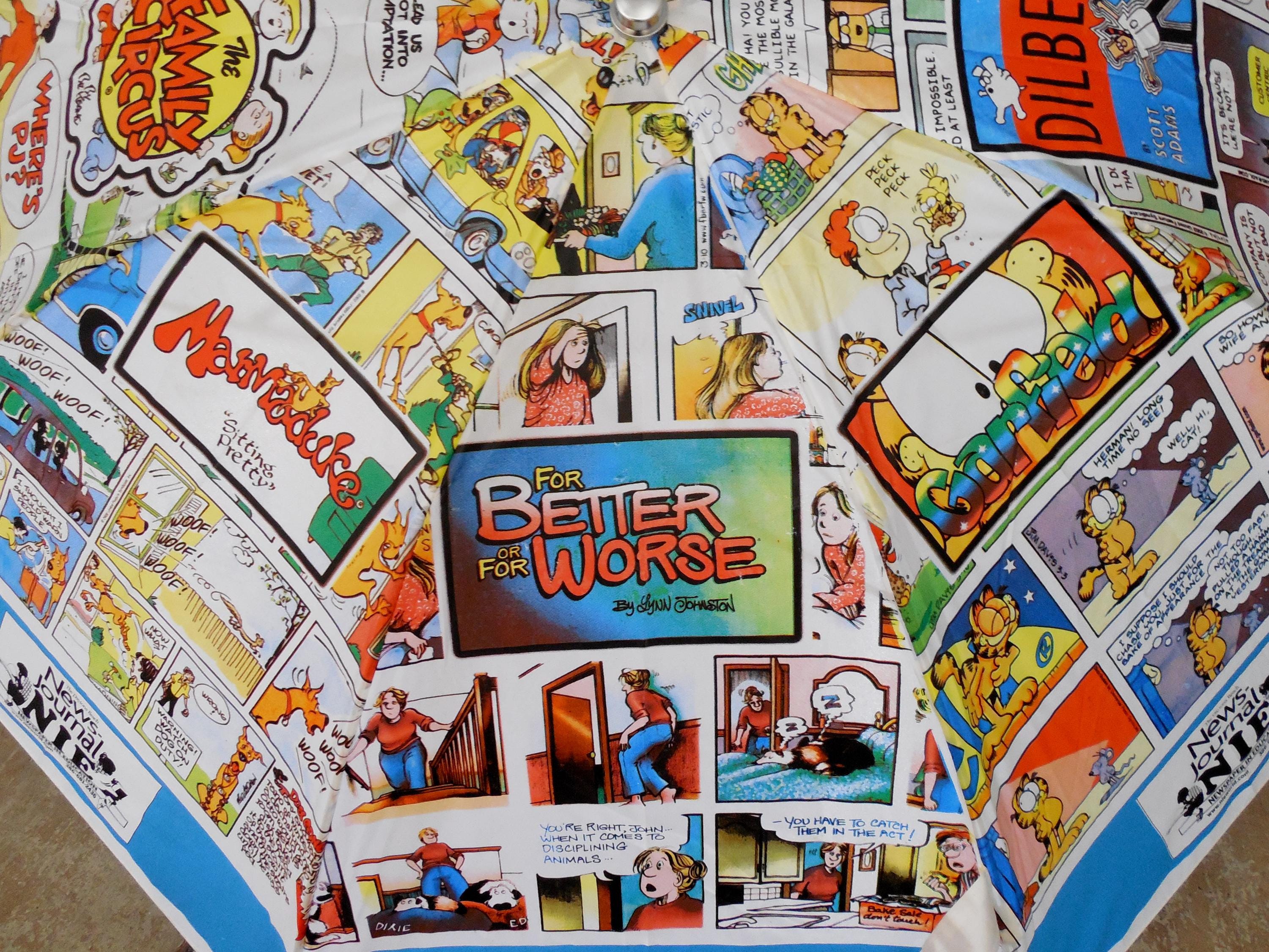 Newspaper Comic Strip Cartoon Peanuts Garfield Dilbert Print Foldable ...