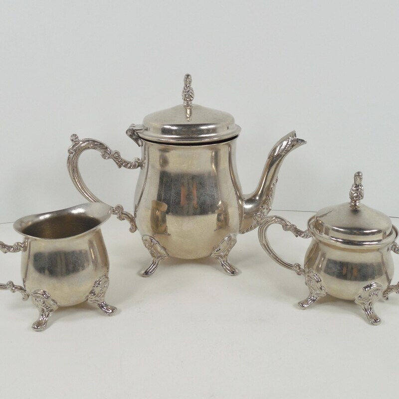 Silver Tea Set - Etsy