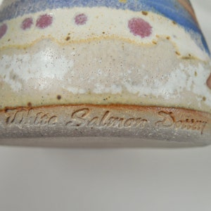 Magenta Purple Teal Aqua Blue Drip Glaze Speckled Cream Glaze Natural ...