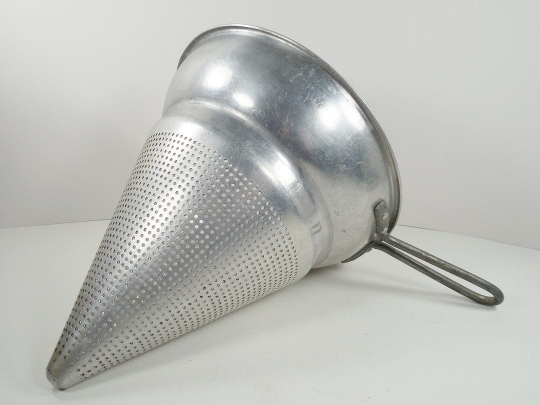 Wear Ever No. 462 Side Handle Aluminum Cone Chinois Strainer Collander ...