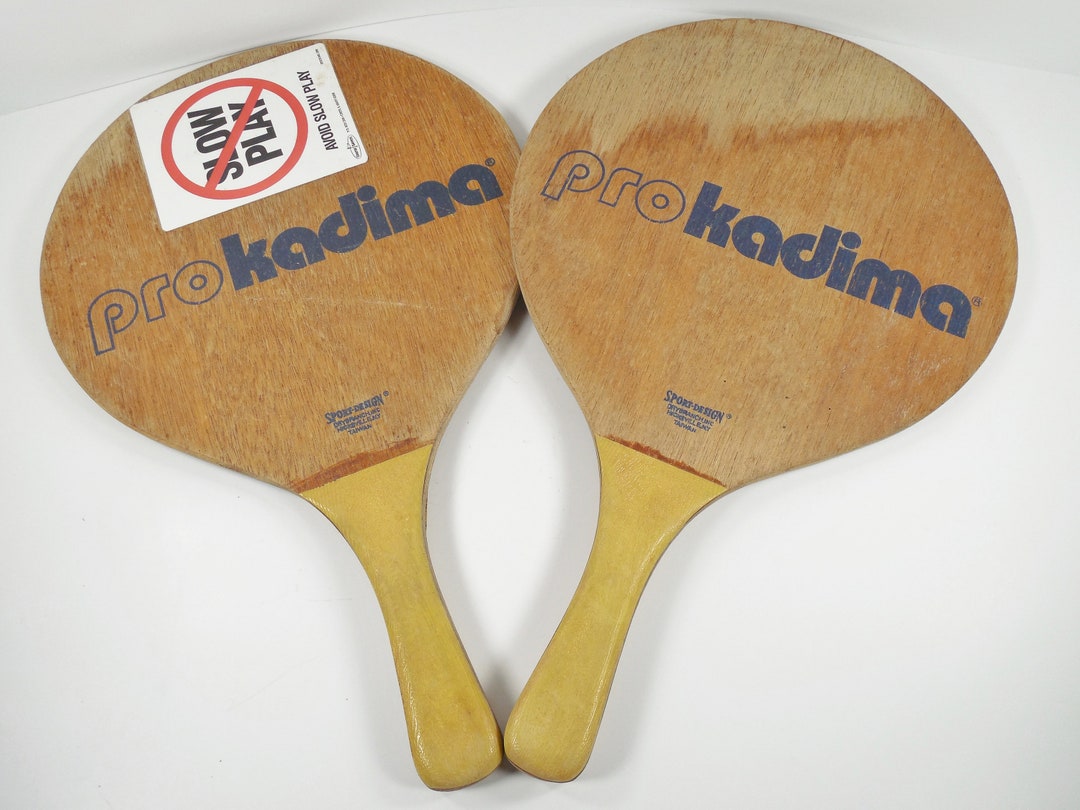 Pro Kadima Racquet Beach Smash Pickle Ball Handball Wood Wooden Paddle ...