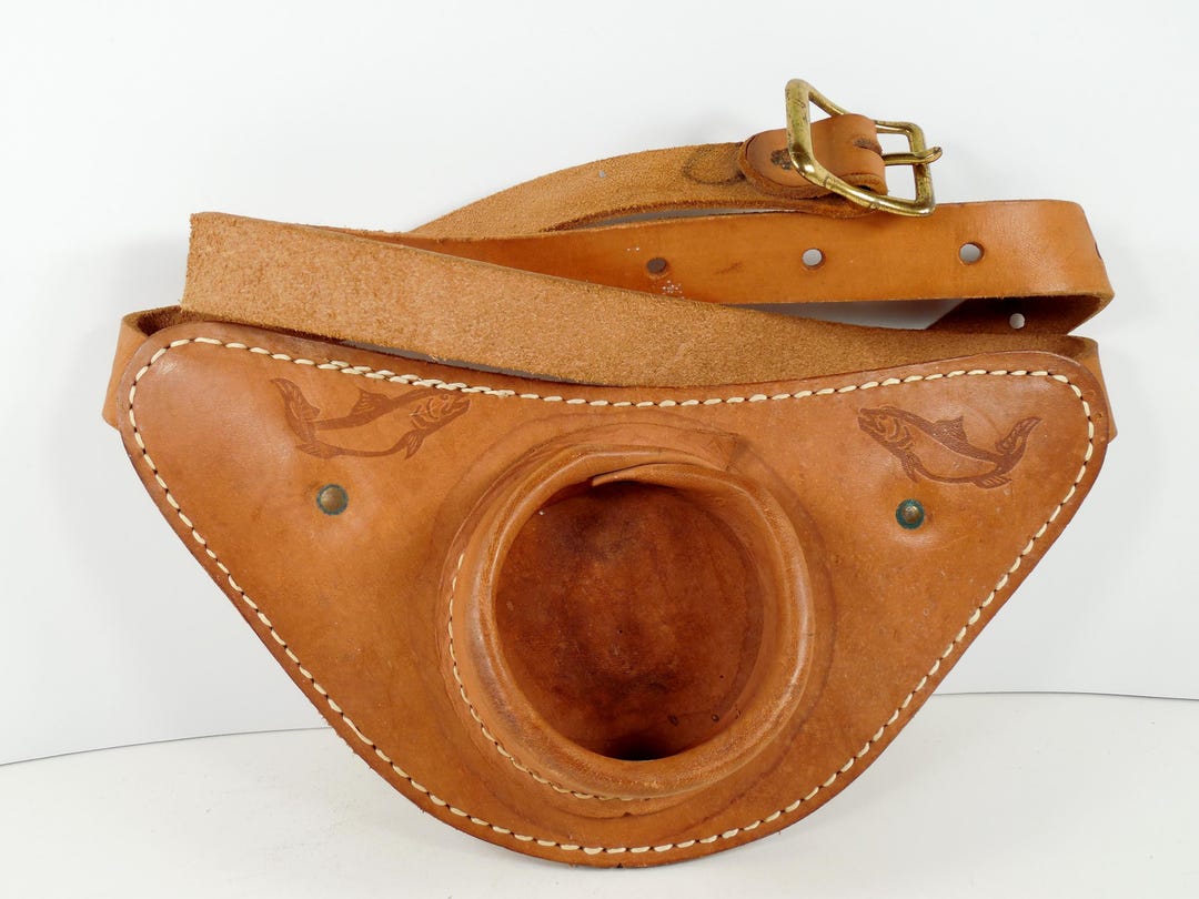 Leather Deep Sea Ocean Fishing Fighting Adjustable Waist Belt Fishing ...