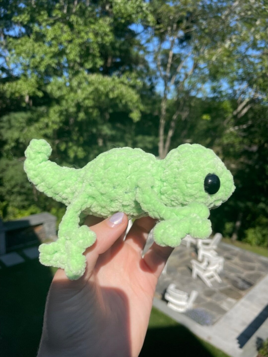 Crochet Pocket Lizard Plushie Amigurumi - Etsy