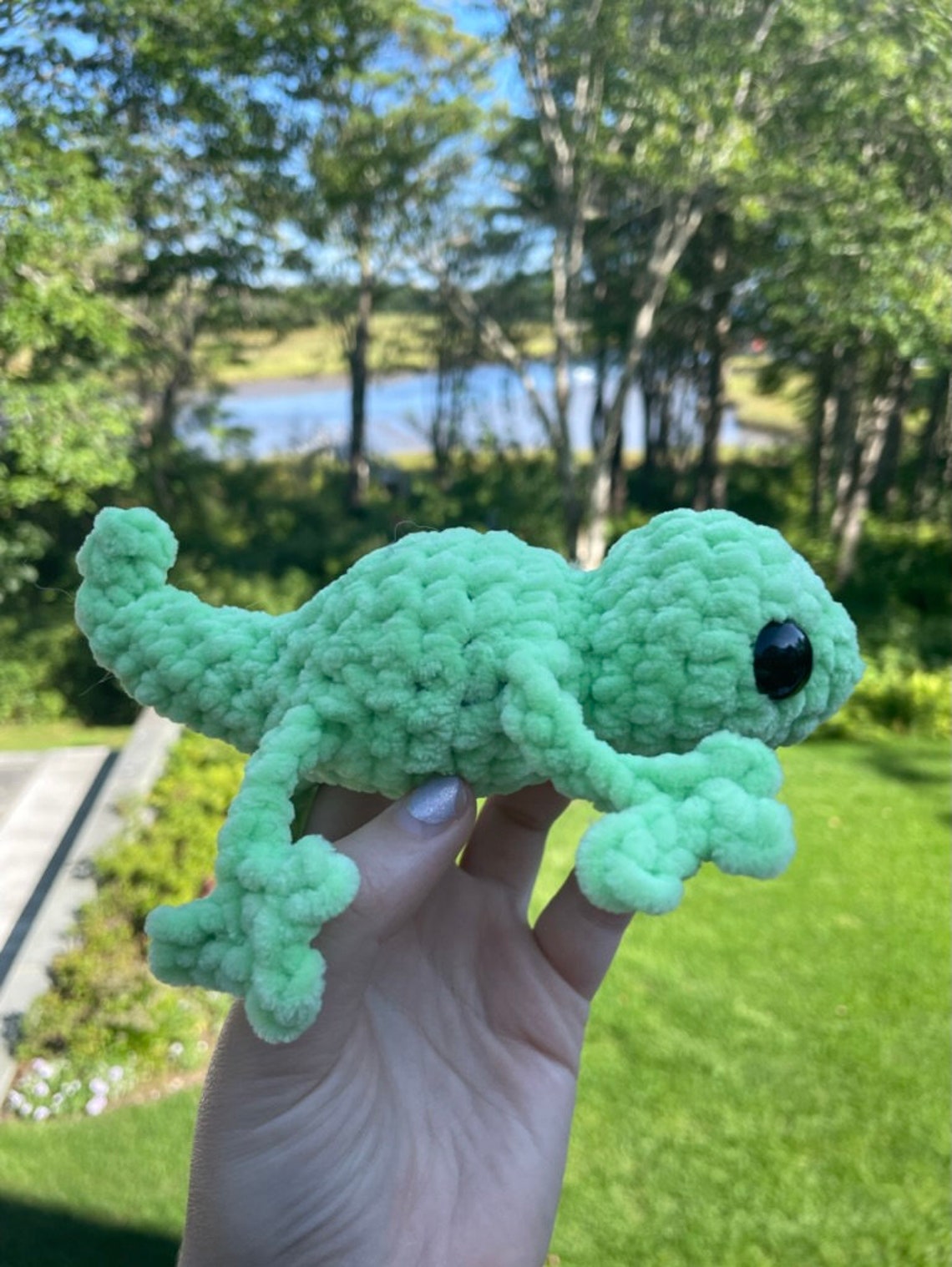 Crochet Pocket Lizard Plushie Amigurumi - Etsy