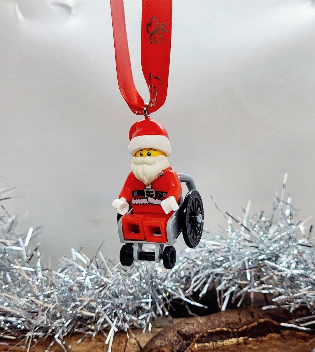 Novelty Brick Santa Clause in Wheelchair Christmas Gift Festive Unique ...
