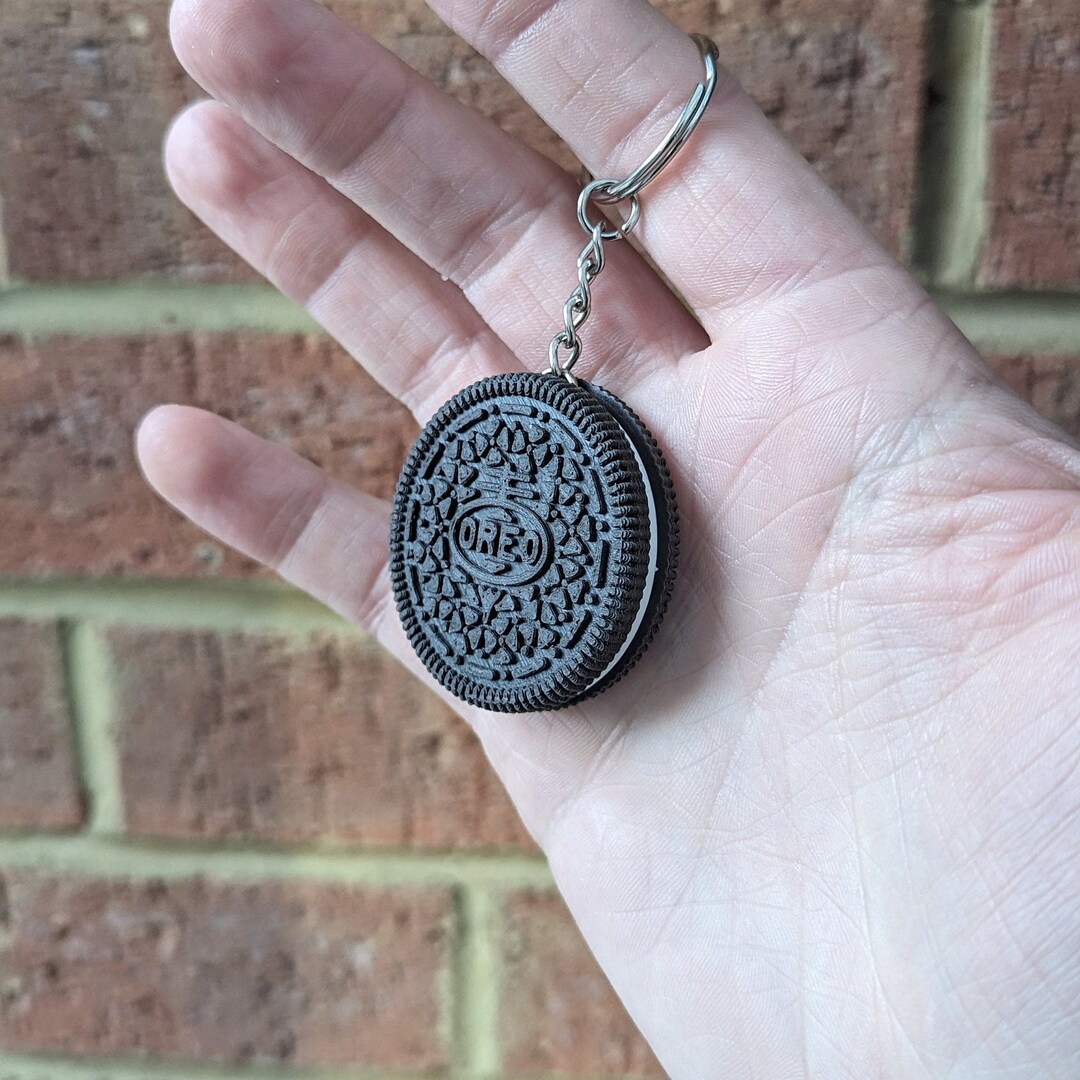 Oreo Keyring, Realistic Cookies and Cream Biscuit, Fun, Gift, Biscuit ...