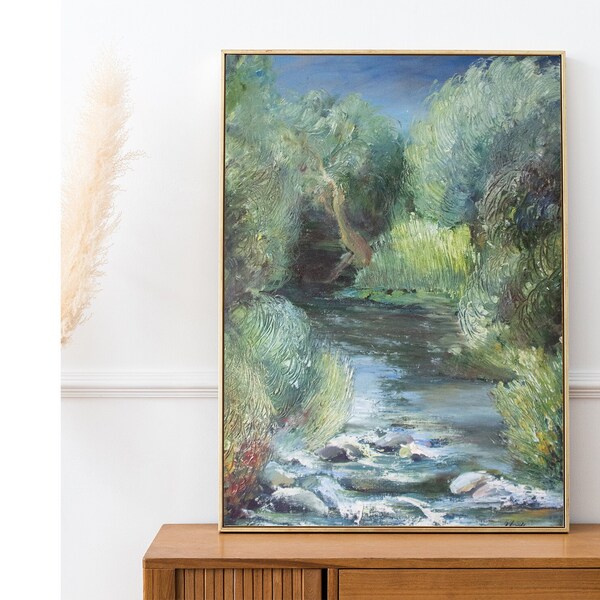 Stream Painting - Etsy